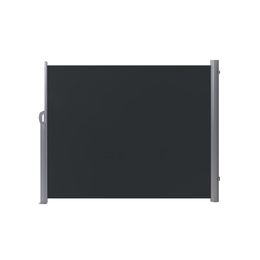 Beliani Seitenmarkise DORIO in Grau/Silber - (W) 305 x (H) 160 x (L) 9 cm | Gr.: onesize