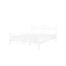 Beliani Doppelbett ANTLIA in Weiß - (W) 168 x (H) 108 x (L) 209 cm | Gr.: onesize