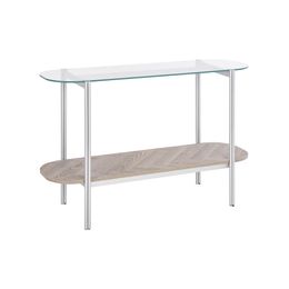Beliani Konsolentisch LOVELL in Silber/Braun - (W) 120 x (H) 76 x (L) 41 cm | Gr.: onesize