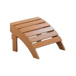 Beliani Fußhocker ADIRONDACK in Braun - (W) 50 x (H) 34 x (L) 43 cm | Gr.: onesize