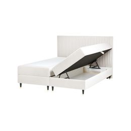 Beliani Doppelbett DAME in Weiß - (W) 182 x (H) 124 x (L) 207 cm | Gr.: onesize