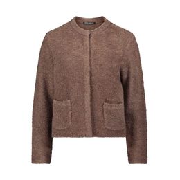 Betty Barclay Grobstrickjacke mit Lurexfaden in Braun | Gr.: 36