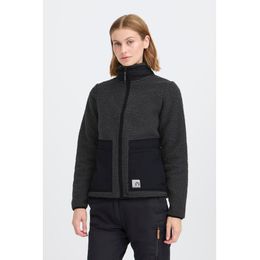 North Bend Plüschjacke NBGalonne W Teddy Jacket in Grau | Gr.: 44