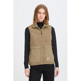 North Bend Funktionsweste NBGalan W Teddy Vest in Braun | Gr.: 46