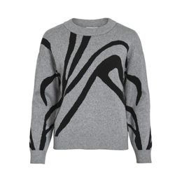 Vila Pullover in Medium Grey Melange | Gr.: S