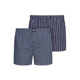 Jockey Boxershorts Everyday Woven 2 Stück in Dunkelblau | Gr.: M