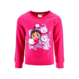 Gabby's Dollhouse Sweatshirt Gabby ́s Dollhouse mit Gltizer in Dunkelpink | Gr.: 110
