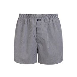 Jockey Boxershort Everyday Check Woven in Dunkelblau/Wei&szlig; | Gr.: S