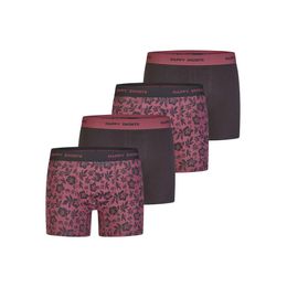 Happy Shorts Boxer Jersey in schwarz, bordeaux | Gr.: M