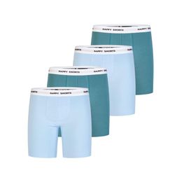 Happy Shorts Boxer Jersey Long in t&uuml;rkis, blau | Gr.: XL