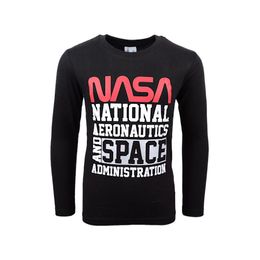 Langarmshirt Nasa in Schwarz | Gr.: 158