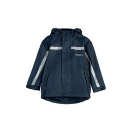 BMS Regenjacke Matschjacke gefüttert für Kinder in dunkelblau | Gr.: 128