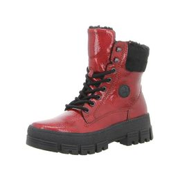 Rieker Schn&uuml;rstiefelette in rot | Gr.: 38