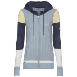 Kangaroos Kapuzenstrickjacke in blau-wei&szlig; | Gr.: 32/34