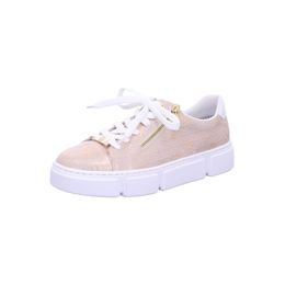 Rieker Sportlicher Schn&uuml;rschuh in beige | Gr.: 37