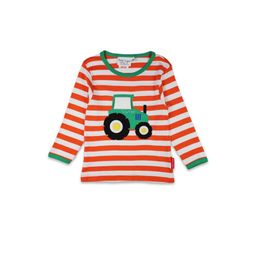 Toby tiger Langarmshirt mit Traktor Applikation in orange | Gr.: 116