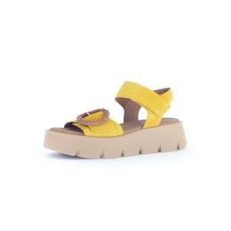 Gabor Fashion Plateau Sandalen in gelb | Gr.: 38