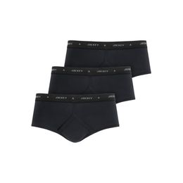 Jockey Slips Uk Classic Cotton Rib Y-Front 3 Stück in Schwarz | Gr.: 34