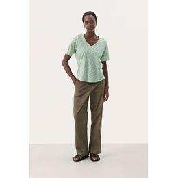 PART TWO T-shirt CurliaPW Relaxed fit in Green Mini Grid Flower | Gr.: M