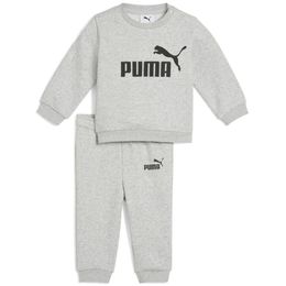 Puma Trainingsanzug "MINICatS ESS Crew Set FL INF" in Grau | Gr.: 104