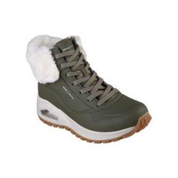 Skechers Schnürstiefelette in grün | Gr.: 38