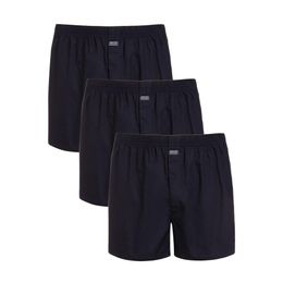 Jockey Boxershorts Everyday Woven 3 Stück in Dunkelblau | Gr.: XXL