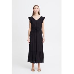 b. young BYMMJOELLA FRILL DRESS 2 - LIGHT WOVEN Regular fit in Black | Gr.: 40