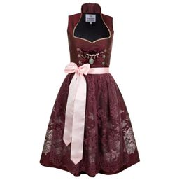 Edelnice Dirndl "Stella" in Aubergine/ Rosa | Gr.: 44
