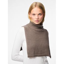 Kragen Pieces "PCJANNI NECKWARMER NOOS BC", Damen, Gr. 1, braun (morel), Materialmix, Kragen