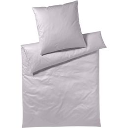 Bettwäsche Elegante "Solid Jersey", rosa (rosé), B/L: 135cm x 200cm, 1 Stk., 1 Stk., Mako-Satin, B/L: 80cm x 80cm, 2 Stk., Mako-Satin, Obermaterial: 100% Baumwolle, Bettwäsche, Bettwäsche aus Baumwolle, Elegante Bettwäsche mit Reißverschluss