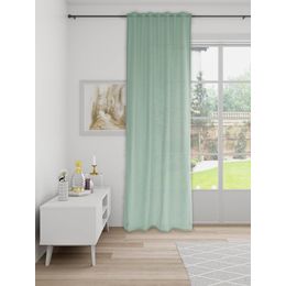 Vorhang HOMING "Sema" Gr. 1, gr&uuml;n (salbei), B:140cm H:245cm, Obermaterial: 100% Polyester, Gardinen, Fertigschal