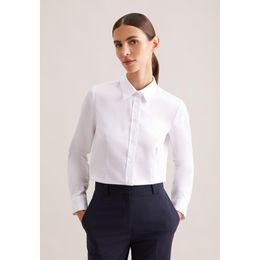 Hemdbluse Seidensticker "Schwarze Rose", Damen, Gr. M38, weiß, 100% Baumwolle, unifarben, regular fit, ohne Ausschnitt, Blusen, 1/1 Kragen Uni