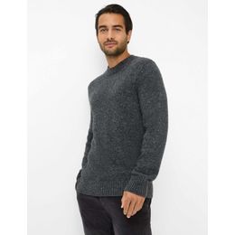 Strickpullover Brax "Style BUDDY", Herren, Gr. L (52), dunkelgrau, Strick, 70% Wolle, 30% Polyamid, Pullover