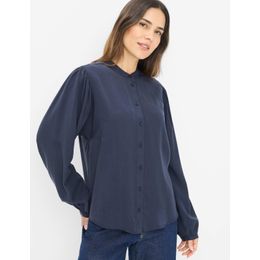 Klassische Bluse Brax "Style VALERIA", Damen, Gr. 38, blau (navy), Web, 100% Lyocell, Blusen