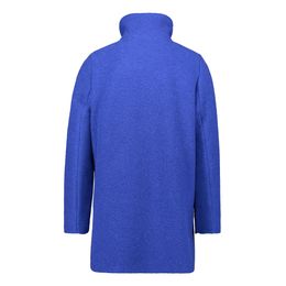 AMBER & JUNE Kurzjacke AMBER & JUNE "Damen Kurzmantel mit Stehkragen", Damen, Gr. 34, bright blau melange, Obermaterial: 50% Polyester, 47% Wolle, 3% diverse Faserarten. Futter: 100% Polyester., gerade, Jacken