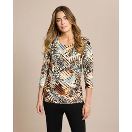 Ovanti Strickdesign Classic Pullover Grafik-Animal-Mix