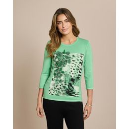 Ovanti Strickdesign Classic Pullover platzierter Druck