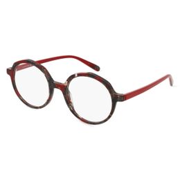 comma, Comma 70189 Brille Unisex | Fassung: Vollrand, Rund, Rot