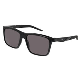 Nike NKIO0103X RADEON BYTE | Herren-Sonnenbrille | Fassung: Vollrand, Rectangular, Kunststoff, Schwarz Grau | Glasfarbe: Grau