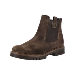 Stiefelette Gabor COMFORT "Gabor Comfort Stiefelette Veloursleder", Damen, Gr. 40,5, braun, Veloursleder, Schuhe