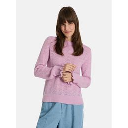 LIEBLINGSST&Uuml;CK Strickpullover LIEBLINGSST&Uuml;CK "ZipporaL", Damen, Gr. 42, 326, fresh rose, 40% Polyamid, 30% Wolle, 30% Alpaka, normal, Rundhals, Pullover Strickpullover, mit Alpakawolle und Wolle