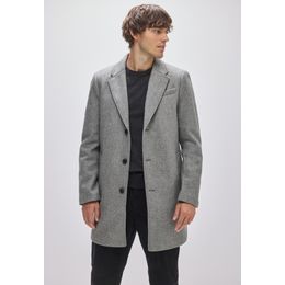 Outdoorjacke Street One MEN, Herren, Gr. XXL (46), grau (winter grau melange), Stoff, Obermaterial: 100% Polyester; Futter: 100% Polyester, unifarben, gerade lang, V-Ausschnitt, B&uuml;ndchen, Jacken Outdoorjacke, mit Knopfleiste