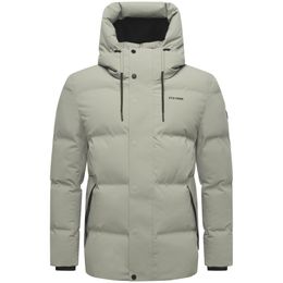 Steppjacke STONE HARBOUR "Taviaan XX", Herren, Gr. M (50), silber (silberfarben), Obermaterial: 100% Polyester, Innenfutter: 100% Polyester, Wattierung: 100% Polyester, Ärmelfutter: 100% Polyester, gerade Po-bedeckend, hoch geschlossener Ausschnitt, eng Bündchen, Jacken, Gesteppte Herren Jacke mit Kapuze