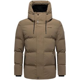 Steppjacke STONE HARBOUR "Taviaan XX", Herren, Gr. L (52), braun, Obermaterial: 100% Polyester, Innenfutter: 100% Polyester, Wattierung: 100% Polyester, Ärmelfutter: 100% Polyester, gerade Po-bedeckend, hoch geschlossener Ausschnitt, eng Bündchen, Jacken, Gesteppte Herren Jacke mit Kapuze