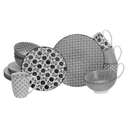 Creatable Kombiservice schwarz Steinzeug/Steingut Maße (cm): B: 32 H: 35 » Höffner