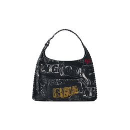Desigual Schultertasche Damen Größe One Size curry / rot / schwarz / weiß