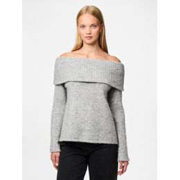 Pieces Pullover 'PCPAM' Damen Gr&ouml;&szlig;e XL graumeliert