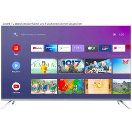 Strong LED-Fernseher »SRT50UD7553« 125 cm/50 ′′ Android TV Smart-TV grau silber WLAN, Bluetooth, 3x HDMI, 2x USB, CI+ Modul-Schacht