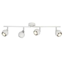 Brilliant Deckenstrahler »Ina« GU10 1 Stk. Warmweiß LED Spotrohr 4flg weiß/chrom weiß/chrom