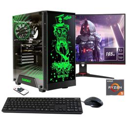 Hyrican Gaming-PC-Komplettsystem »Rockstar SET02190« 27 ′′ AMD Ryzen 5 GeForce RTX 3060 16 GB RAM 960 GB SSD Windows 11, inklusive 27" Monitor AOC...